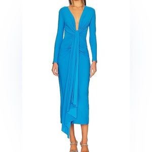Solace London | Dresses | Solace London Lorena Midi Dress In Azure Size ...